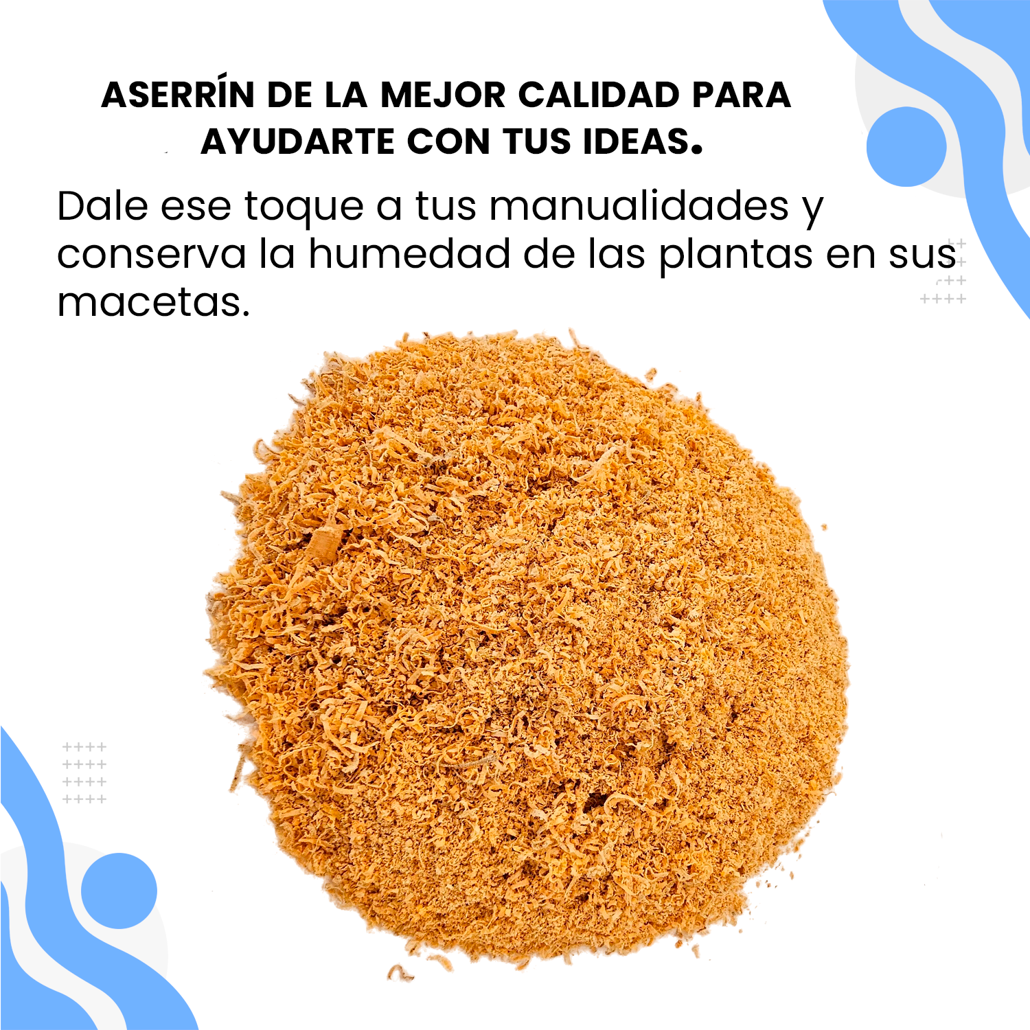 Aserrín Pintado Bolsa 500 gramos Color natural (1 kg) - Yunuen ...