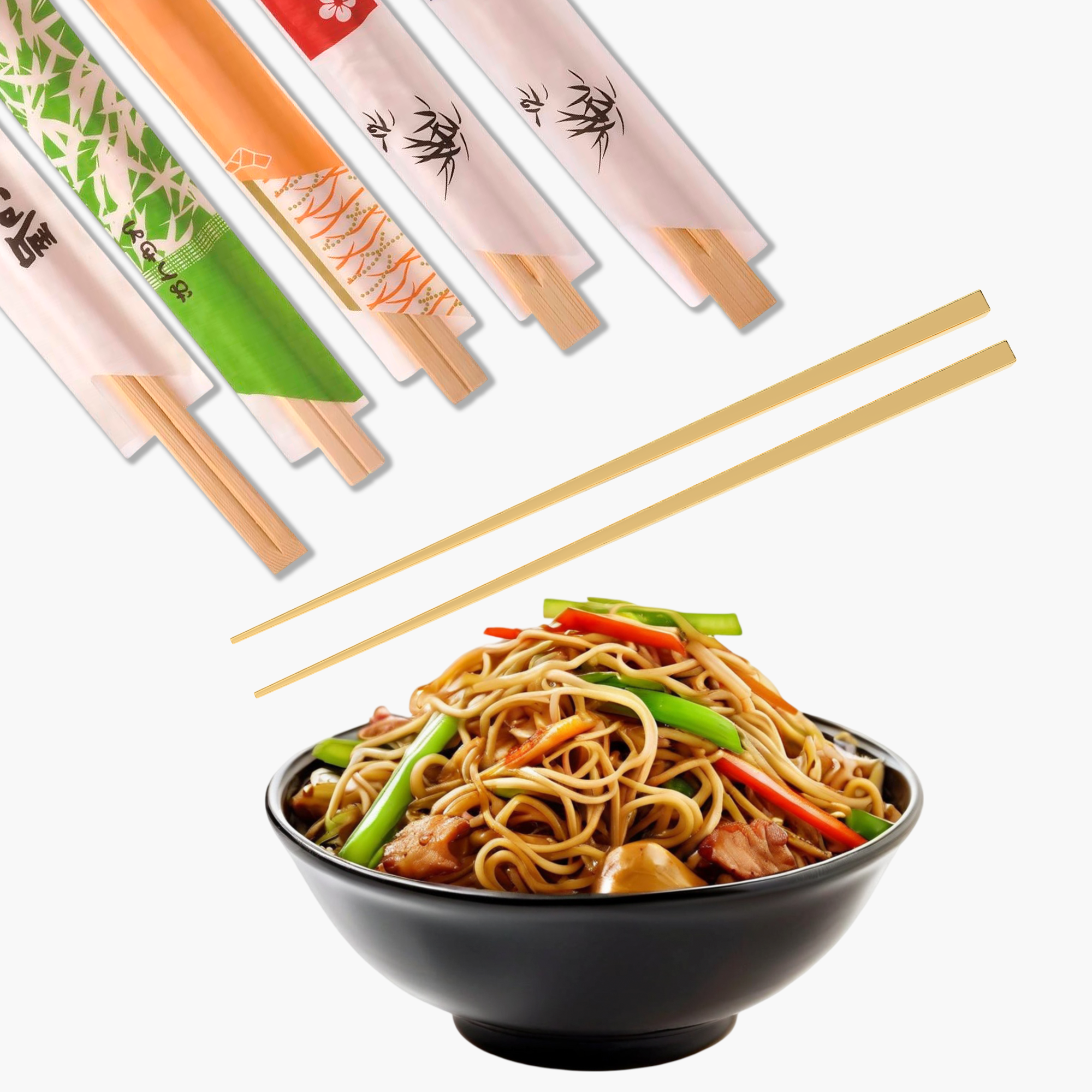 Palillos chinos con 100 pares - Yunuen - Mobiliaro Hogar